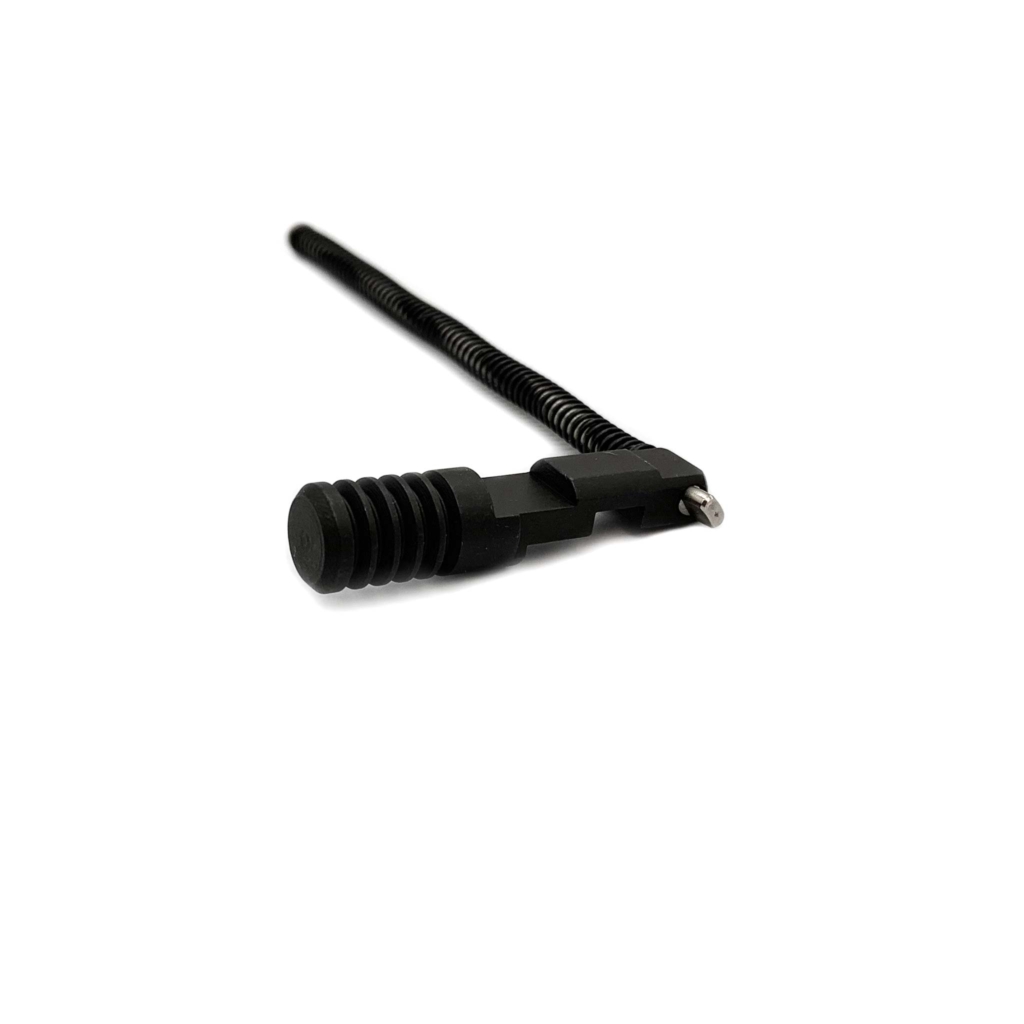 Round Custom Ruger 10/22 Extended Charging Handle – Parkerized Black